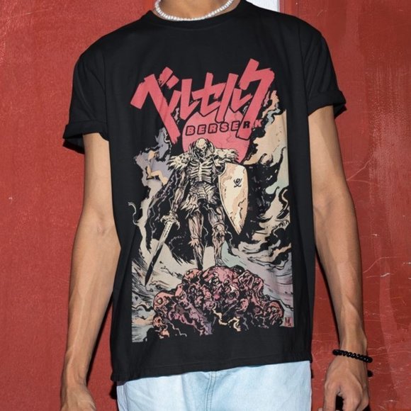 Gildan | Shirts | Berserk Skull Knight Tshirt Manga Strip Guts ...
